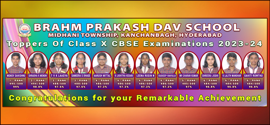WELCOME TO BRAHM PRAKASH DAV SCHOOL