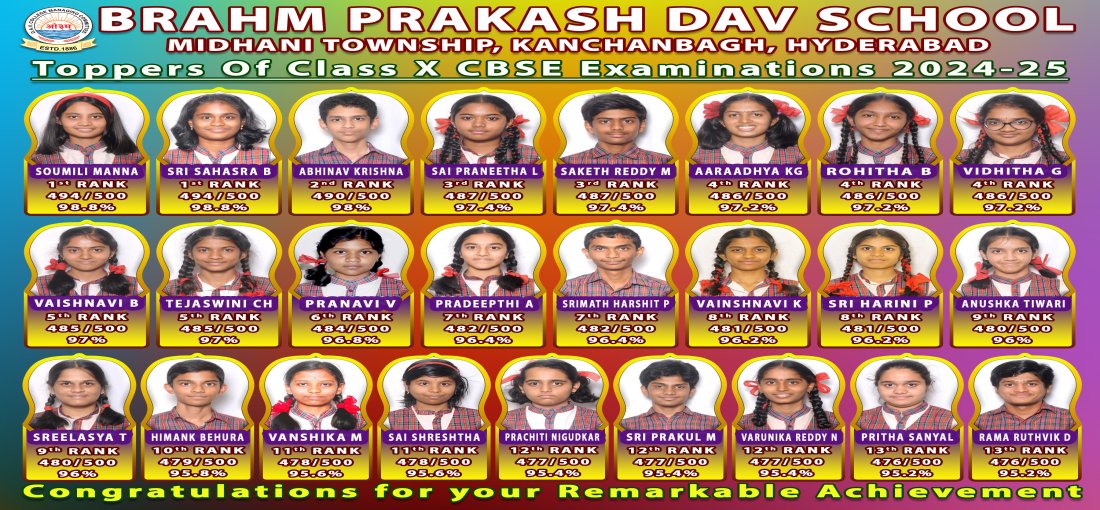 WELCOME TO BRAHM PRAKASH DAV SCHOOL