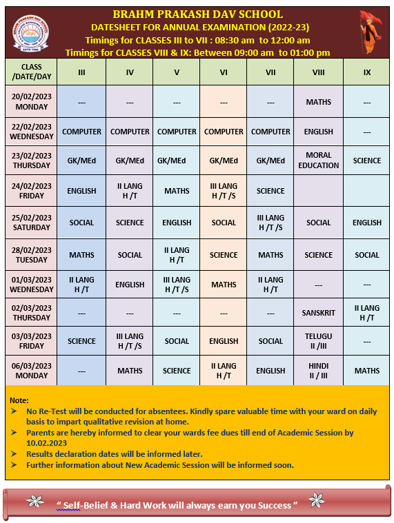 WELCOME TO BRAHM PRAKASH DAV SCHOOL